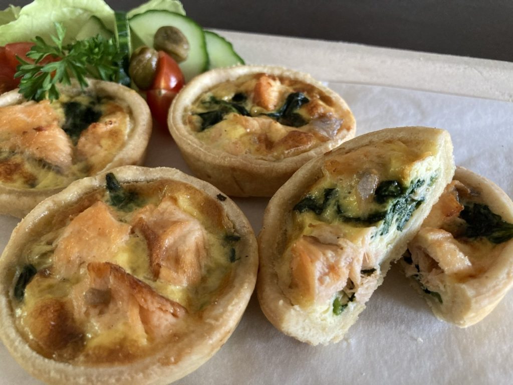 Mini-Quiche Zalm en Spinazie – viadavid